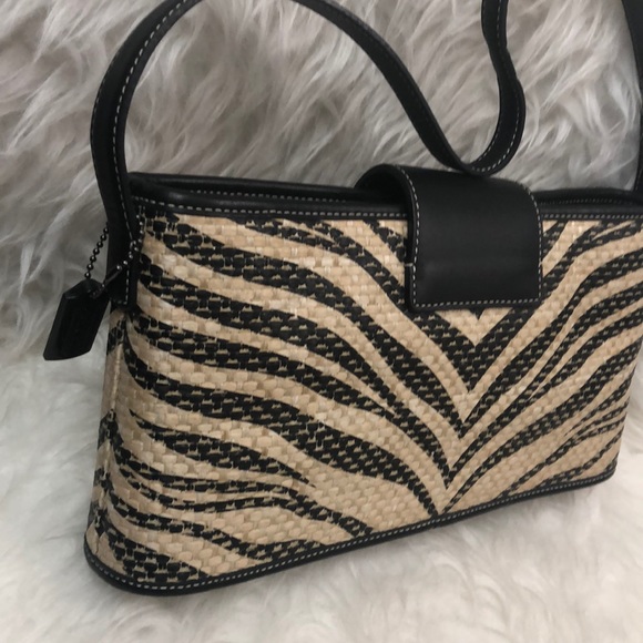 Coach | Bags | Coach Leather Straw Bag | Poshmark